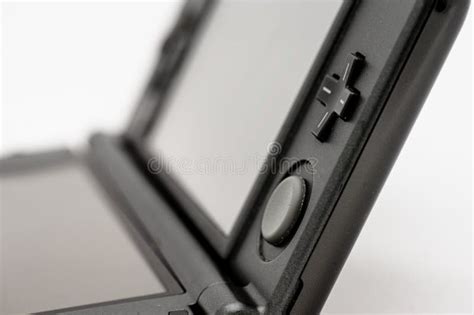 Controls And Screen Of A Nintendo 3ds Handheld Gaming Console Stock