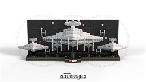 Lego Moc Micro Diorama Battle Of Endor By Jellco Rebrickable