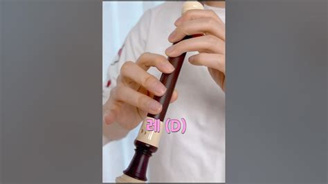 2 리코더에 180도 돌아봐요♪ 레 D 기본 음계 운지법 소프라노 리코더 리코더 리코더운지 리코더음계 Recorder Youtube