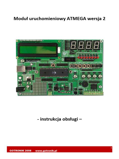 Modul Uruchomieniowy Gotronik Atmega32 3 Pdf