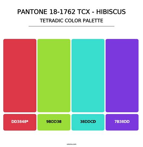 PANTONE TCX Hibiscus Color Palettes Colorxs