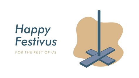 Premium Vector Happy Festivus Day Secular Holiday Background Vector