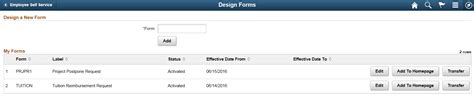 Using Forms In Peoplesoft Fluid User Interface