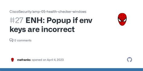 Enh Popup If Env Keys Are Incorrect · Issue 27 · Ciscosecurityamp 05