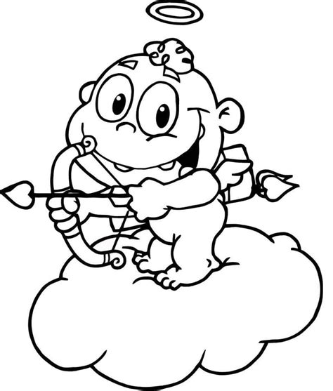 Desenhos De Pequeno Cupido Para Colorir E Imprimir Colorironlinecom
