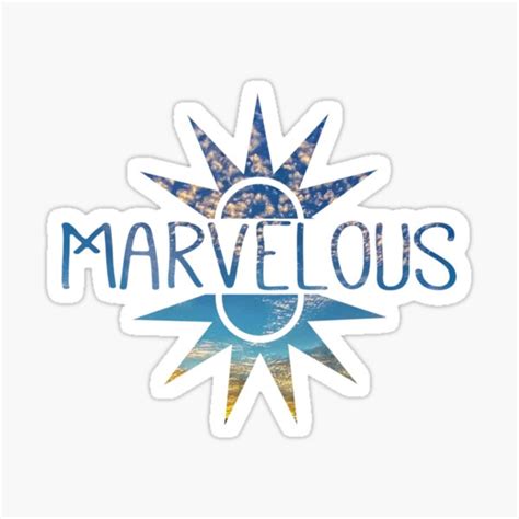 Marvelous Sticker For Sale By Go Stomp Redbubble
