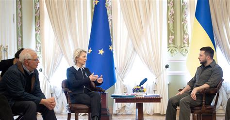 Ursula Von Der Leyen Y Joseph Borrell Llegaron A Kiev Para Demostrar El Firme Apoyo De La Unión