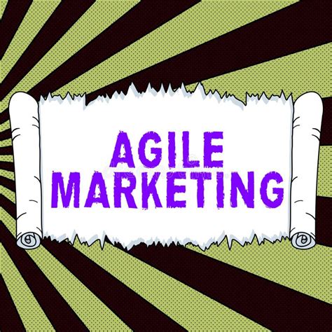 Hand Writing Sign Agile Marketing Business Approach Focusing Team Efforts That Deliver Value To