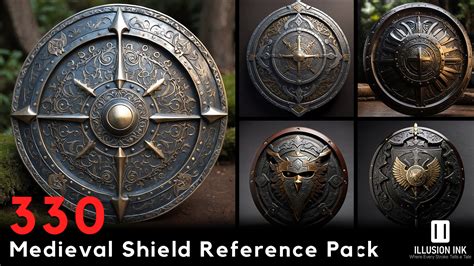 Artstation 330 Medieval Shield Reference Pack 8k Artworks