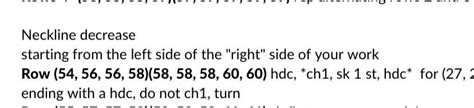 Neckline Decrease Help Pls Rcrochethelp
