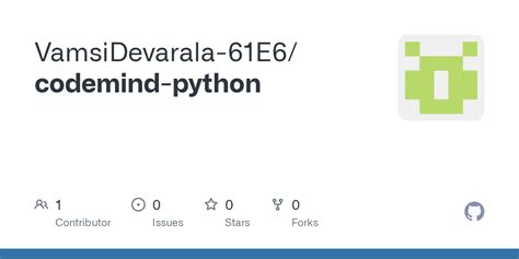 GitHub VamsiDevarala 61E6 Codemind Python