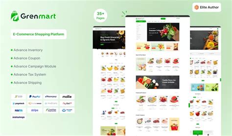 Grenmart Organic And Grocery Laravel Ecommerce Platform Xgenious
