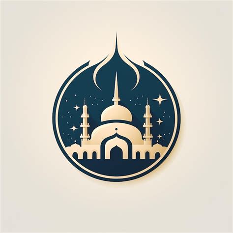 Vektorbilder für Illustration des Logos der Moschee Premium KI