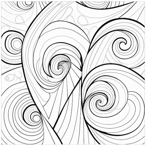 Premium Ai Image Black And White Coloring Picture Of A Singularity