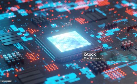 반도체 산업을 위한 회로 기판의 칩셋 3d 렌더링 반도체에 대한 스톡 사진 및 기타 이미지 반도체 내비게이션 디지털 생성 이미지 Istock