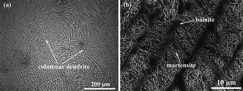 The Microstructure Of As Deposited Lsfed 300m Steel A The Morphology