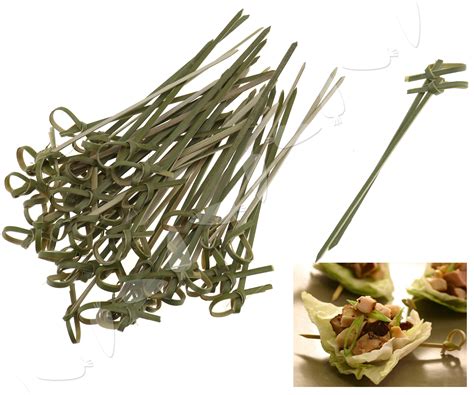 Bamboo Knot Skewers Cocktail Sticks Ideal Canape Buffet Party Bar