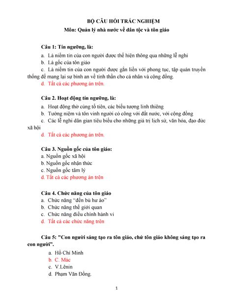 [123doc] - cau-hoi-trac-nghiem-qlnn-ve-dan-toc-va-ton-giao-co-dap-an - BỘ CÂU HỎI TRẮC NGHIỆM ...