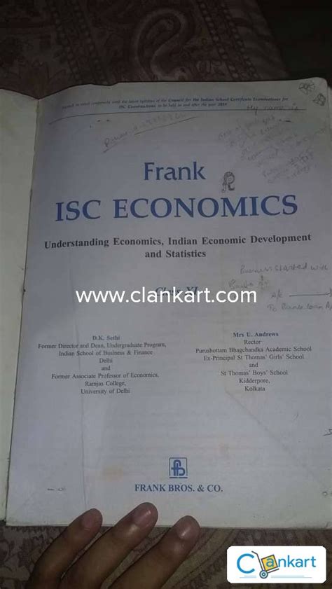 Buy ECONOMICS CLASS XI Book In Excellent Condition At Clankart