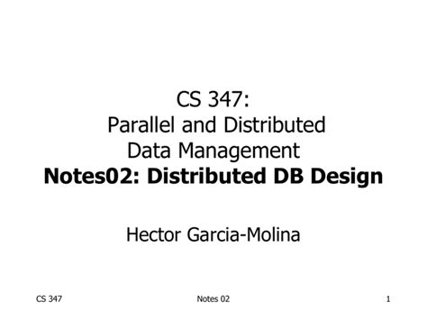 cs 245 database system principles