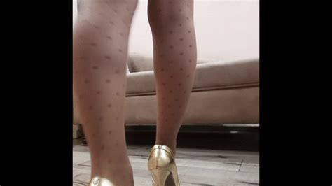 3 Days Worn Polka Dot Pantyhose Stuffing Blonde Bestie Stories