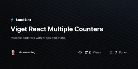viget react multiple counters stackblitz