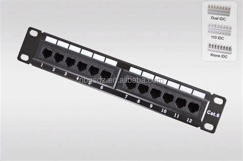10 Inch 110 Idc Punch Down 12 Port Patch Panel Cat7 Buy Patch Panel