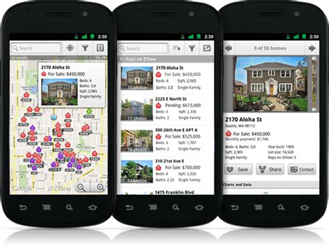 Real Estate Android App Zillow