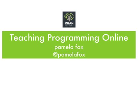 Teaching Programming Online Codemotion Speaker Deck