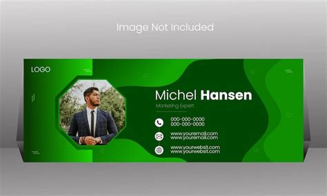 Premium Vector Email Signature Design