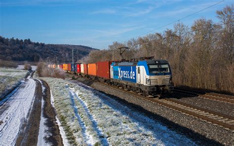 Boxxpress 193 842 Winterhausen Mit Einem Containerzug Fuhr Flickr