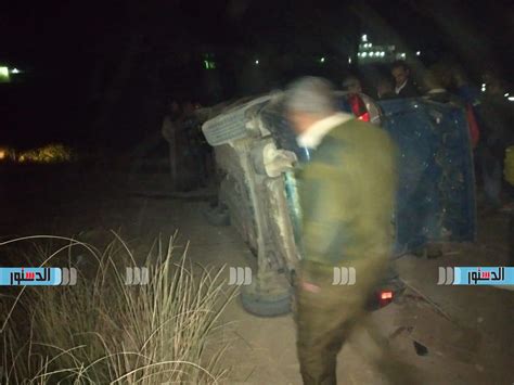 مصرع طالب فى انقلاب سيارة ملاكى على الطريق الزراعى بأسيوط صور