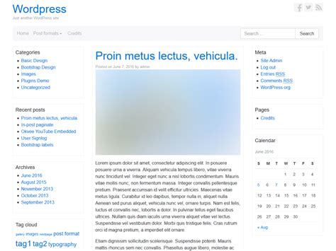 basic bootstrap 4 based wordpress theme wp missing