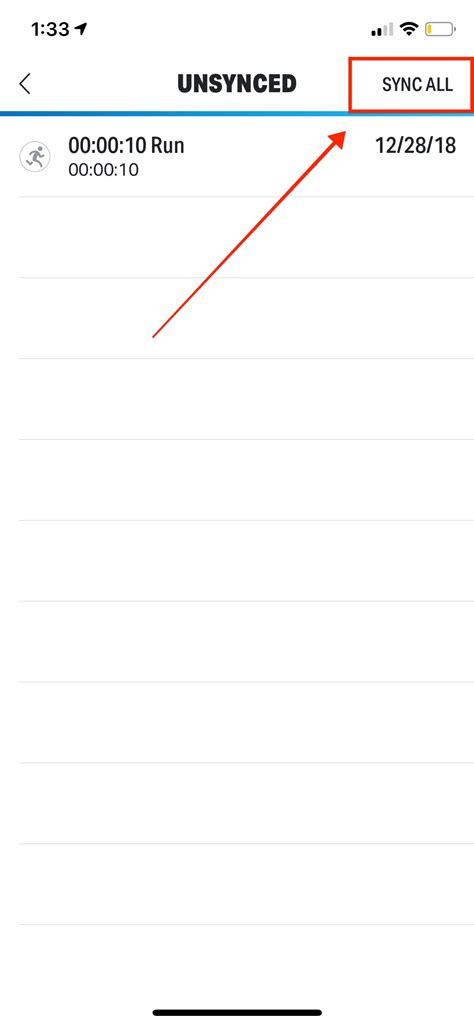 Syncing Unsaved Workouts Under Armour