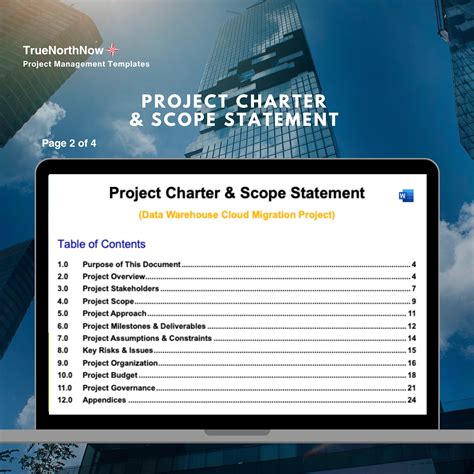 Project Charter Scope Statement Governance Etsy