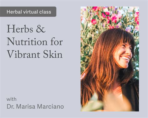 Herbal Medicine And Holistic Nutrition For Vibrant Skin Pacific Rim