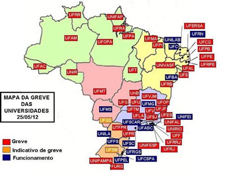 Greveufal Um Mapa Da Greve Dos Professores No Brasil