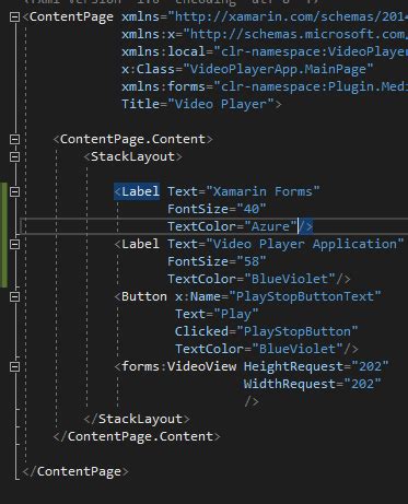 Xamarin Forms Video Player App