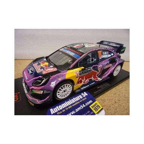 2022 Ford Puma Rally1 N19 Loeb Galmiche 1st Winner Monte Carlo 18RMC110 Ixo Models