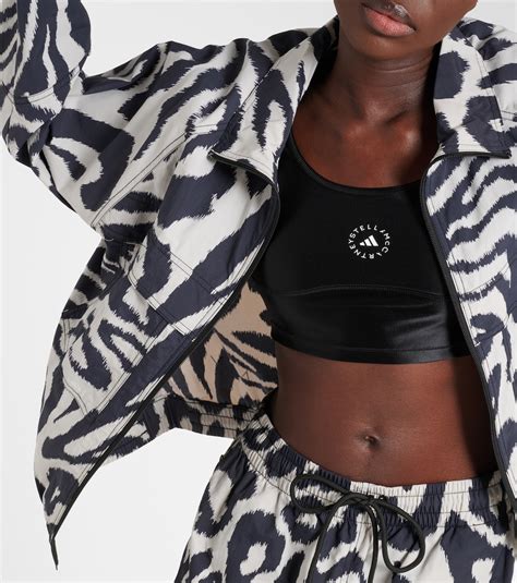 Truecasuals Printed Jacket In Grey Adidas By Stella Mc Cartney