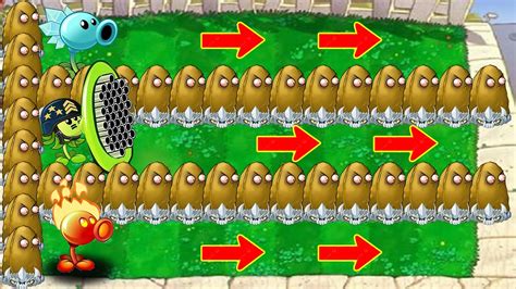 Gatling Pea Vs Snow Pea Vs Repeater Vs Giga Gargantuar Vs Drzomboss
