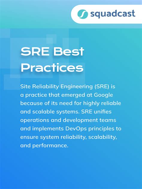sre best practices pdf service level agreement reliability