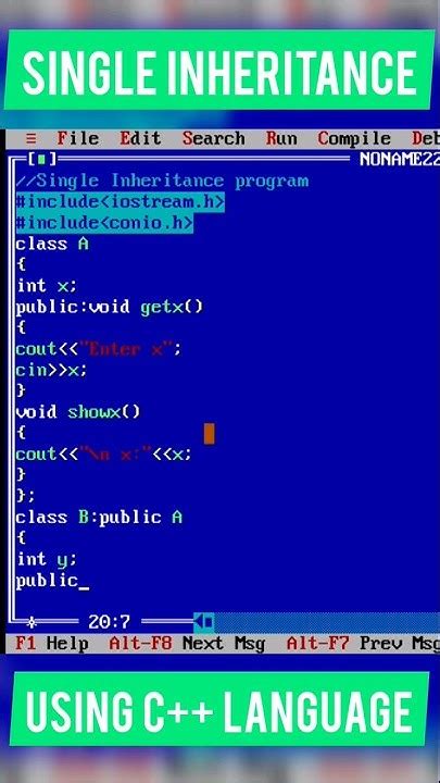 Single Inheritance In C Shorts Programming Coding Youtube