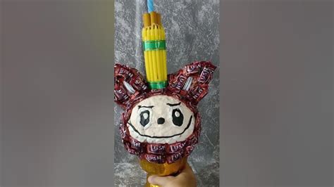 พานไหว้ครูลาบูบู้ ลูกอม Diy ง่ายนิดเดียว Youtube