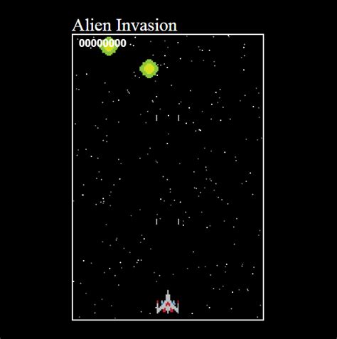 Alien Invasion Game In Javascript Free Source Code Sourcecodester