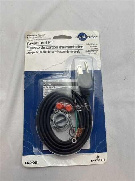 In Sink Erator Power Cord Kit Food Waste Disposer Emerson Crd Oo Artofit