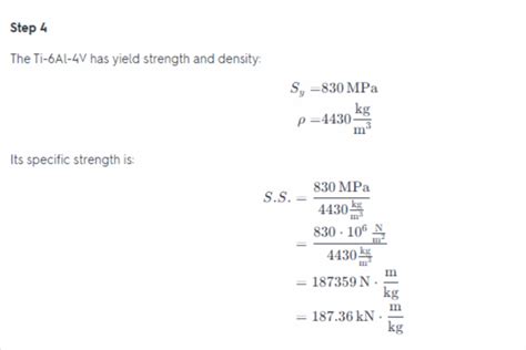 [solved] 2 3 Determine The Yield Strength To Density Ratios Specific Course Hero