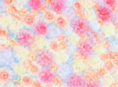 ピンクと黄色の花の油彩画 Hana To Pan