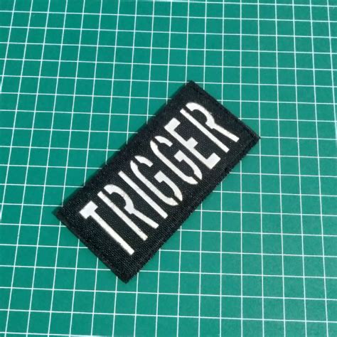 Trigger Lasercut Patch Vajra Concepts