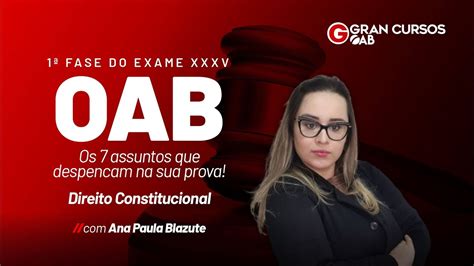 1ª fase OAB Os 7 assuntos que despencam na sua prova Direito